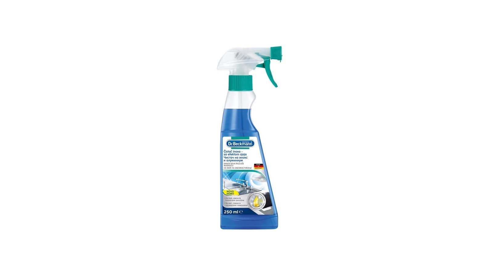 DR BECKMANN čistač inoxa hroma 250ml Cenoteka