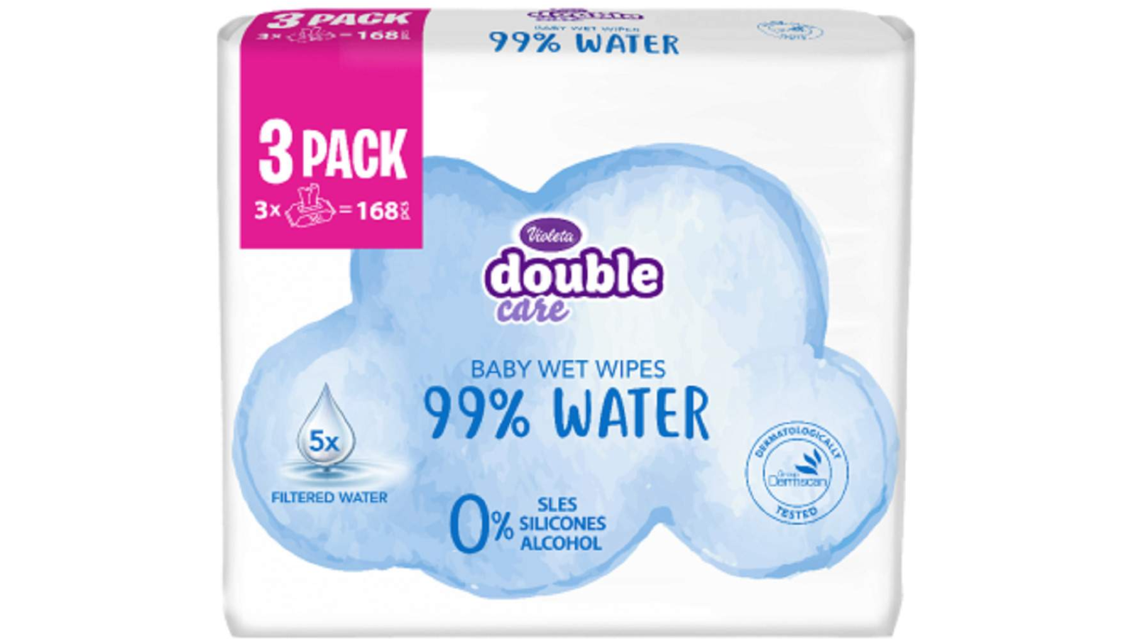 Vlažne maramice VIOLETA baby water care x kom Cenoteka