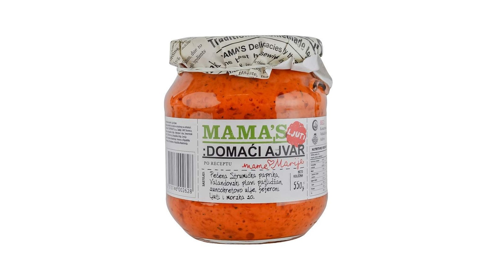 Ajvar MAMA'S ljuti 550g - Cenoteka