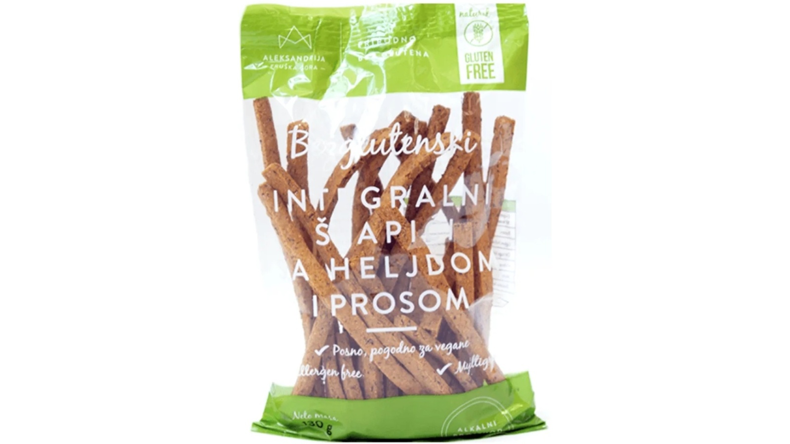 ALEKSANDRIJA integralni štapići heljda proso 130g - Cenoteka