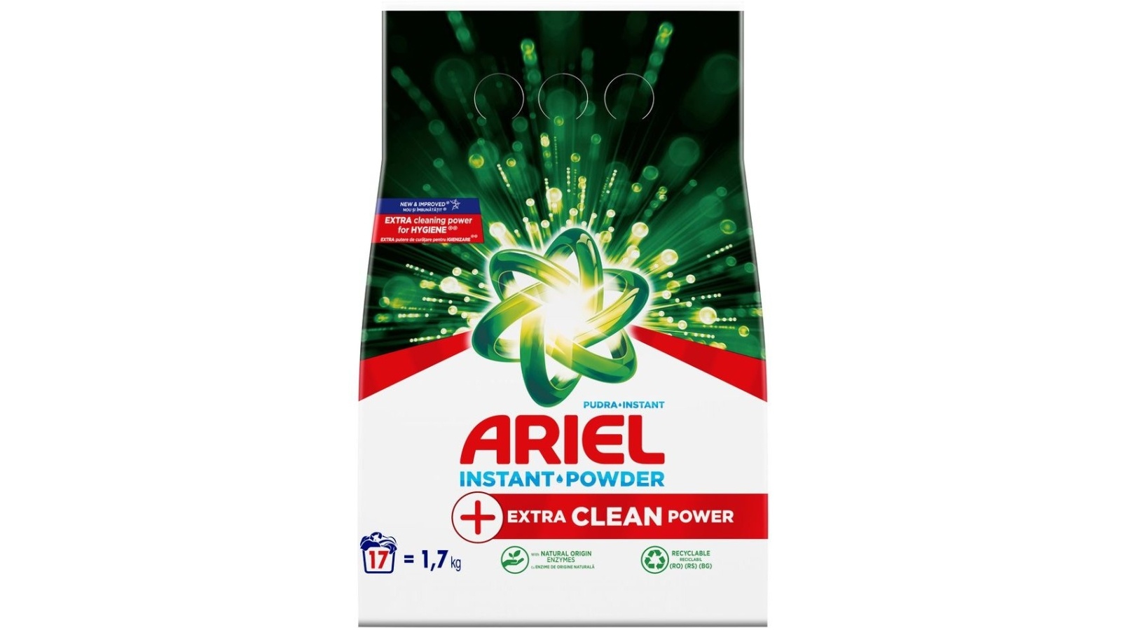 ARIEL Extra clean power 17 pranja (1,7kg) - Cenoteka