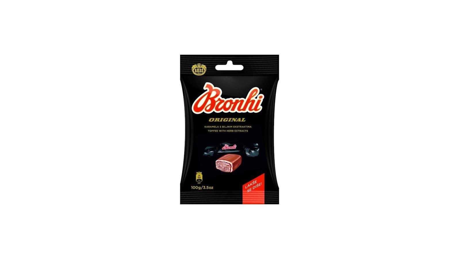 Bombone KRAŠ Bronhi original 100g - Cenoteka