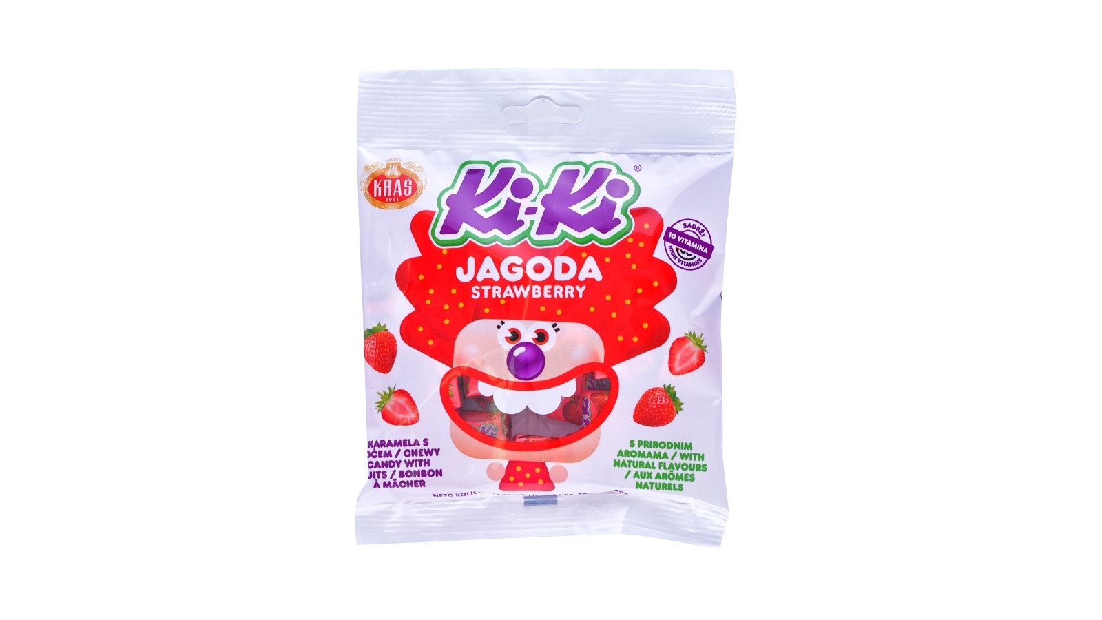 Bombone KRAŠ Kiki jagoda 100g - Cenoteka