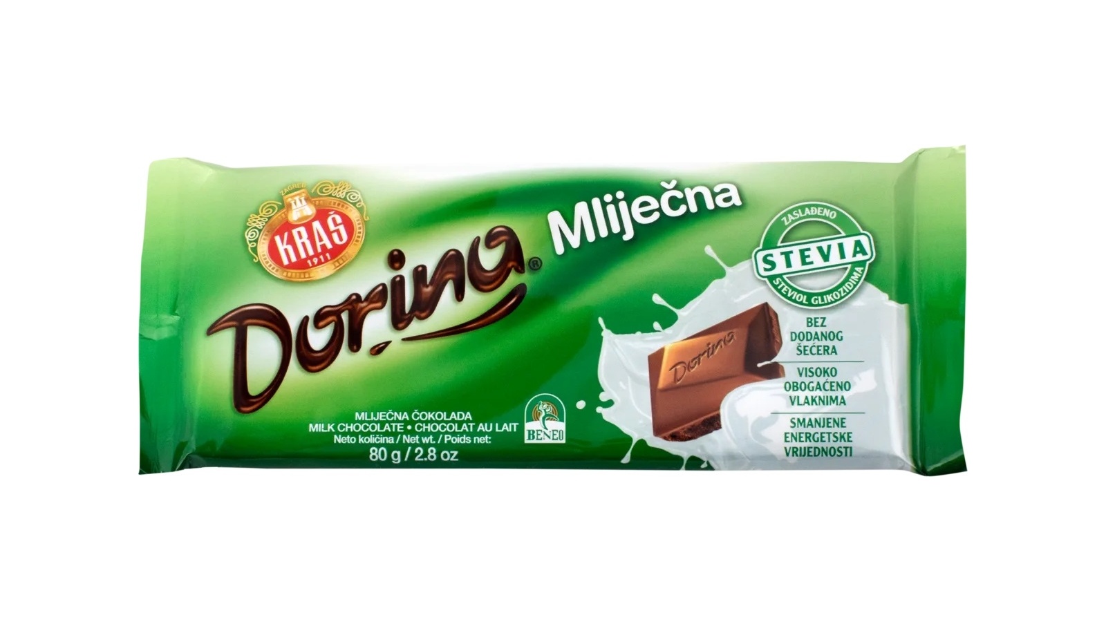 Čokolada KRAŠ Dorina bez šećera 80g - Cene i Akcije