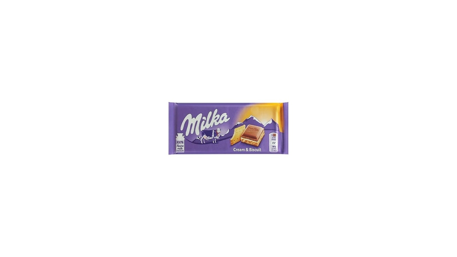 Čokolada MILKA cream & biscuit 100g - Cenoteka