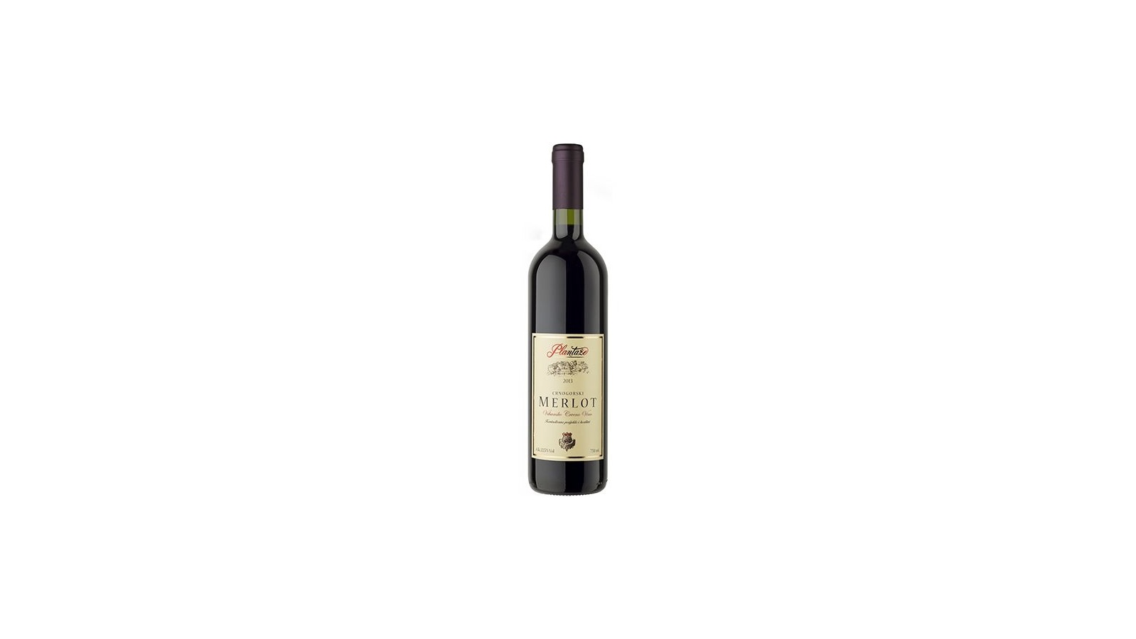 Crveno vino PLANTAŽE Merlot 0,75l - Cenoteka
