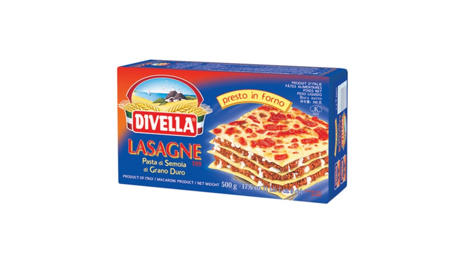 DIVELLA Lasagne 500g - Cenoteka