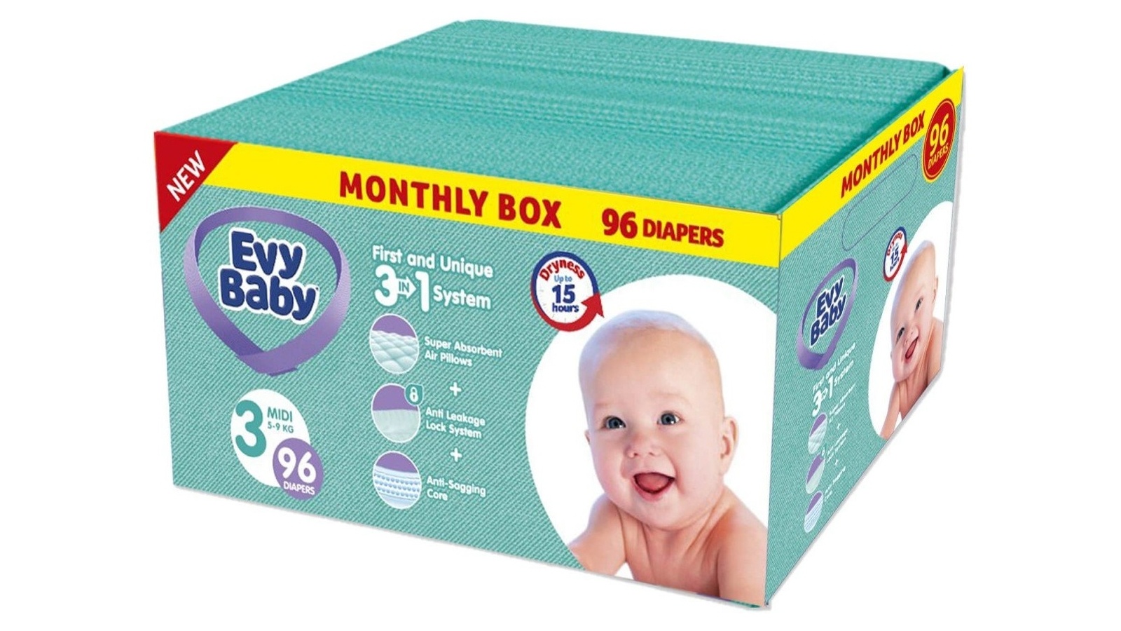 EVY BABY box 3 96kom - Cenoteka