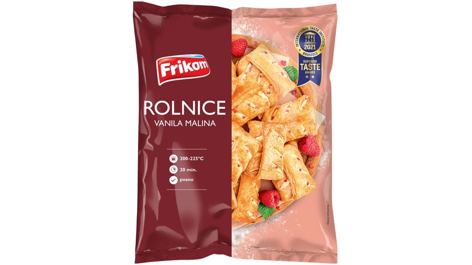 FRIKOM rolnice vanila malina 800g - Cenoteka