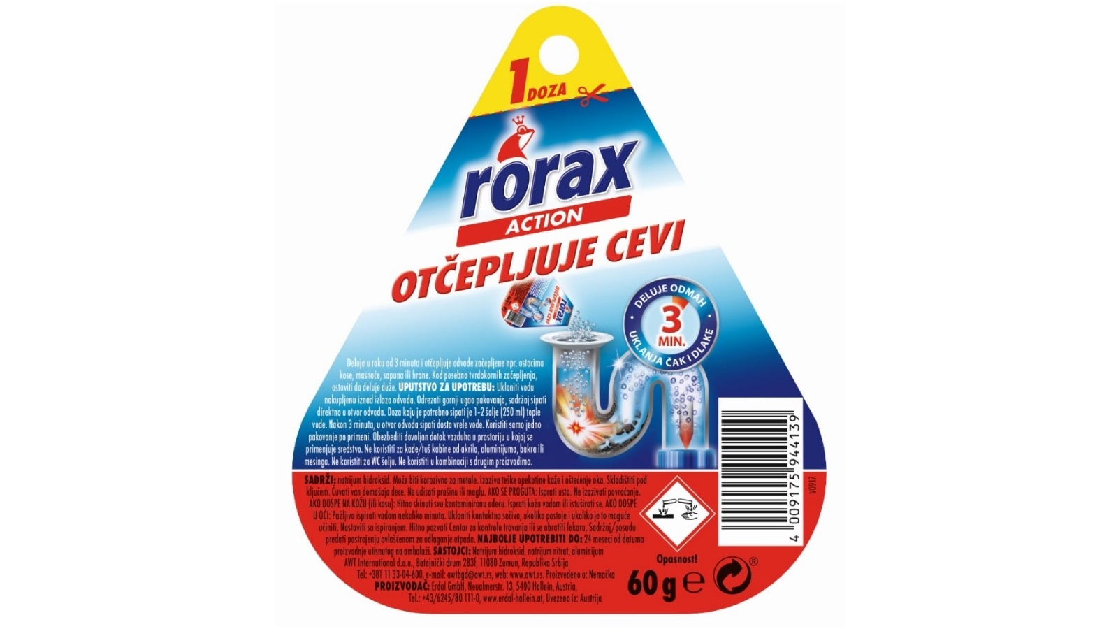 Granule RORAX Power 60g - Cenoteka