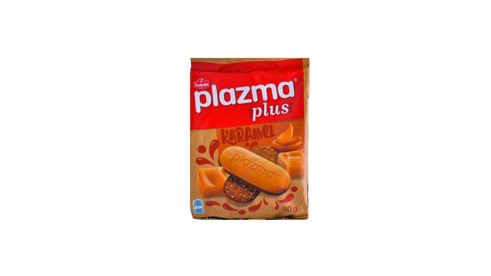 Keks Bambi PLAZMA plus karamela 90g - Cenoteka