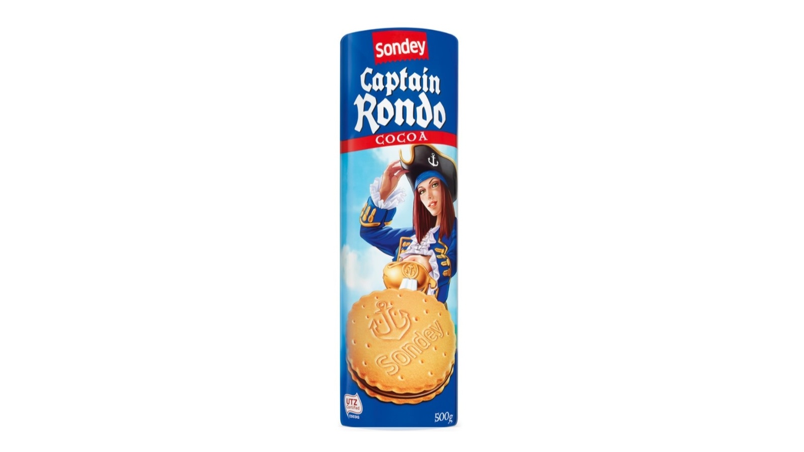 Keks CAPTAIN RONDO Cacao 500g Sondey - Cenoteka