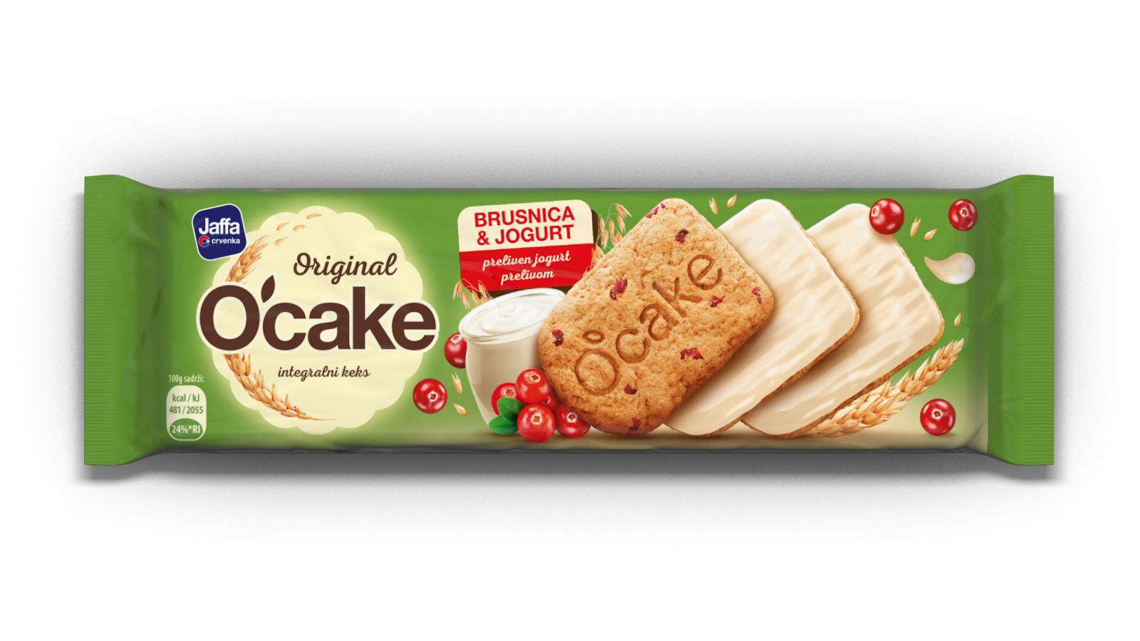 Keks JAFFA O'cake brusnica & jogurt 152g - Cene i Akcije