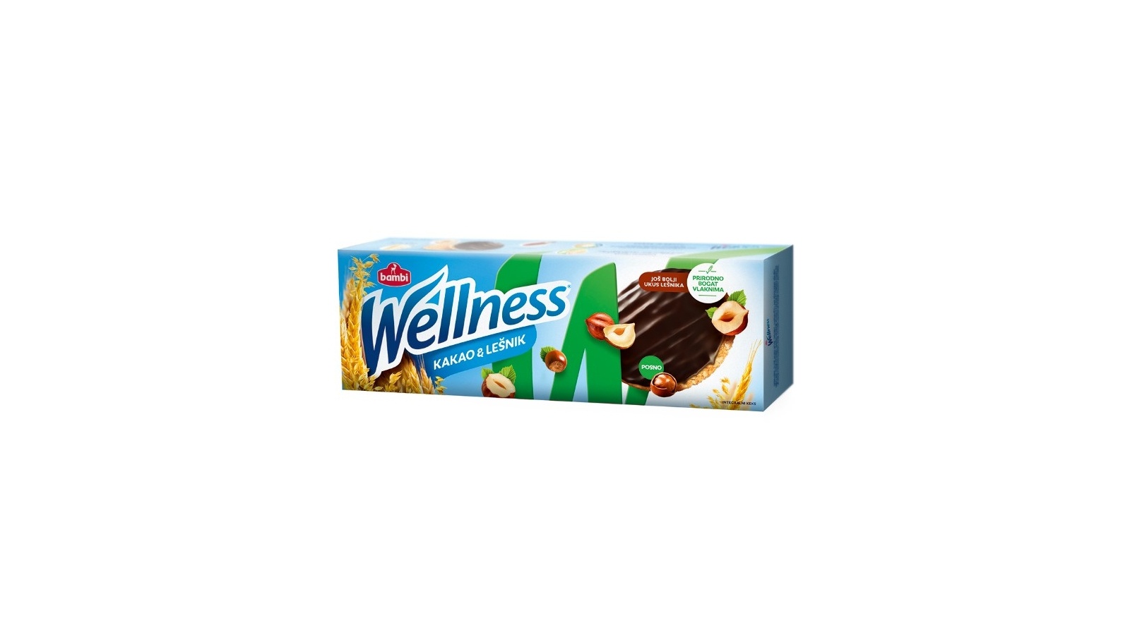 Keks WELLNESS kakao i lešnik 150g - Cenoteka