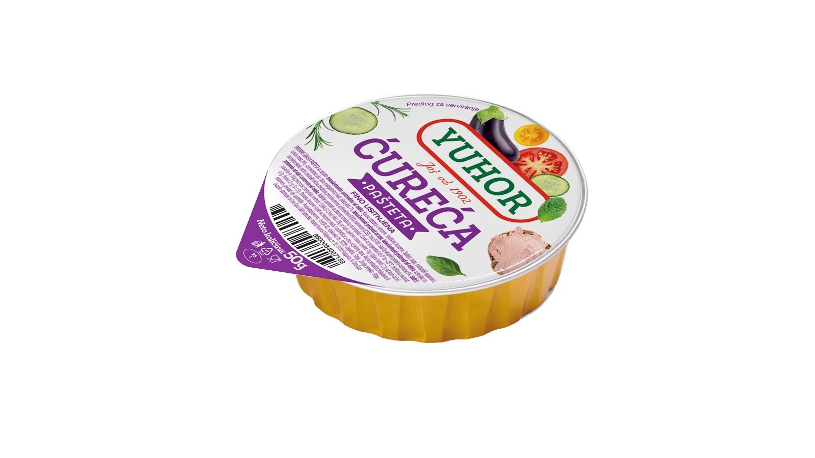 Pašteta YUHOR ćureća 50g - Cenoteka