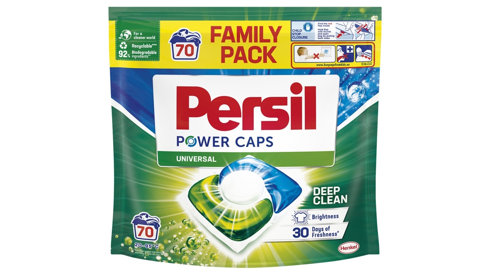 PERSIL Power Caps Universal zip 70kom - Cenoteka