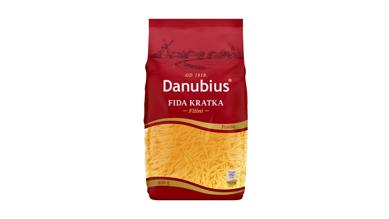 Rezanci DANUBIUS fida kratka 400g - Cenoteka