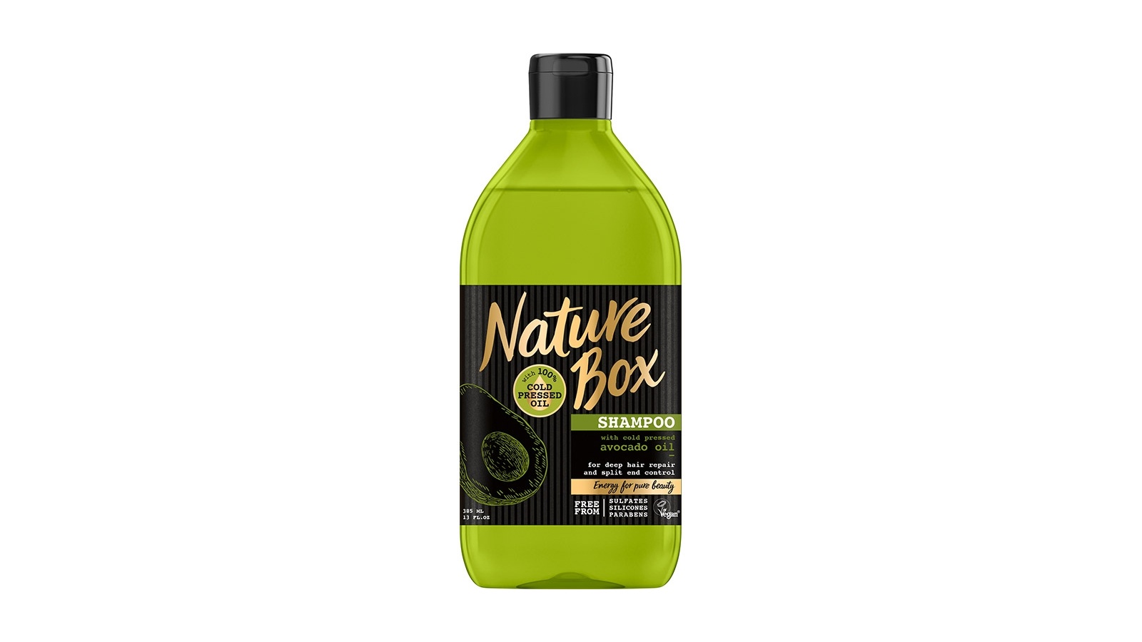 Šampon NATURE BOX avocado 385ml - Cenoteka