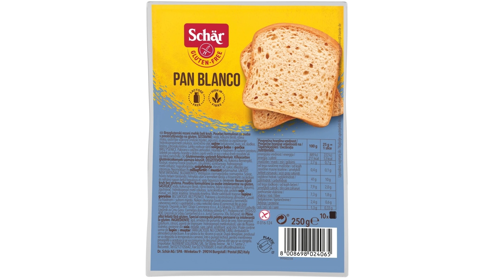 SCHAR Pan blanco 250g - Cene i Akcije