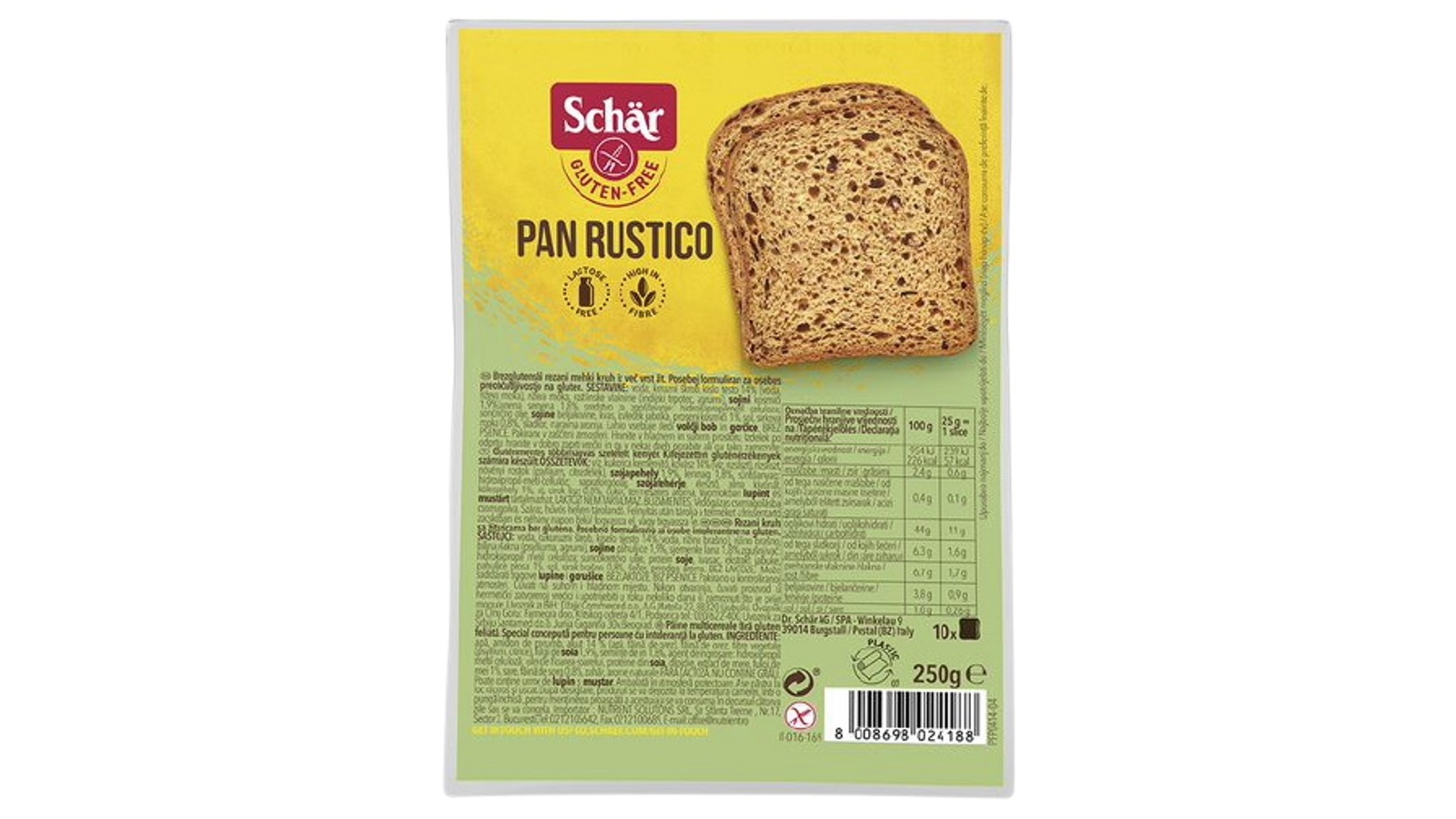 SCHAR Pan rustico 250g - Cenoteka