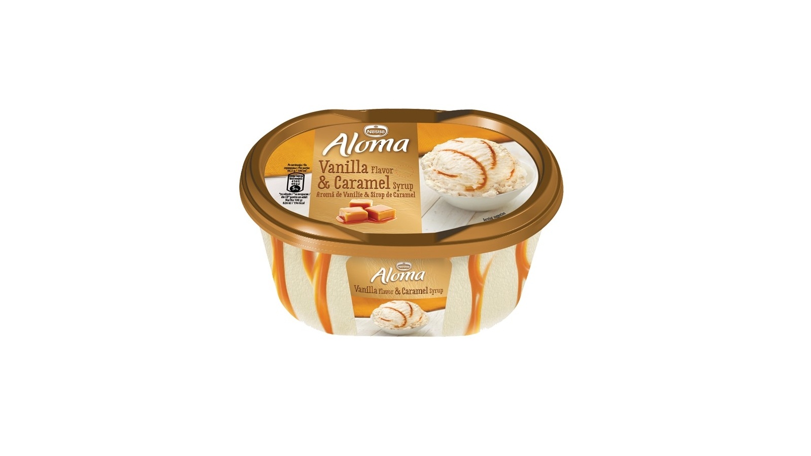 Sladoled ALOMA vanila i karamela sirup 1000ml - Cenoteka