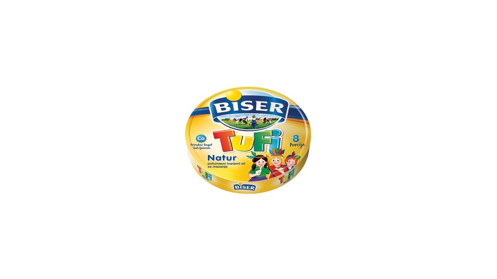 Topljeni sir BISER Tufi trouglići 140g - Cenoteka