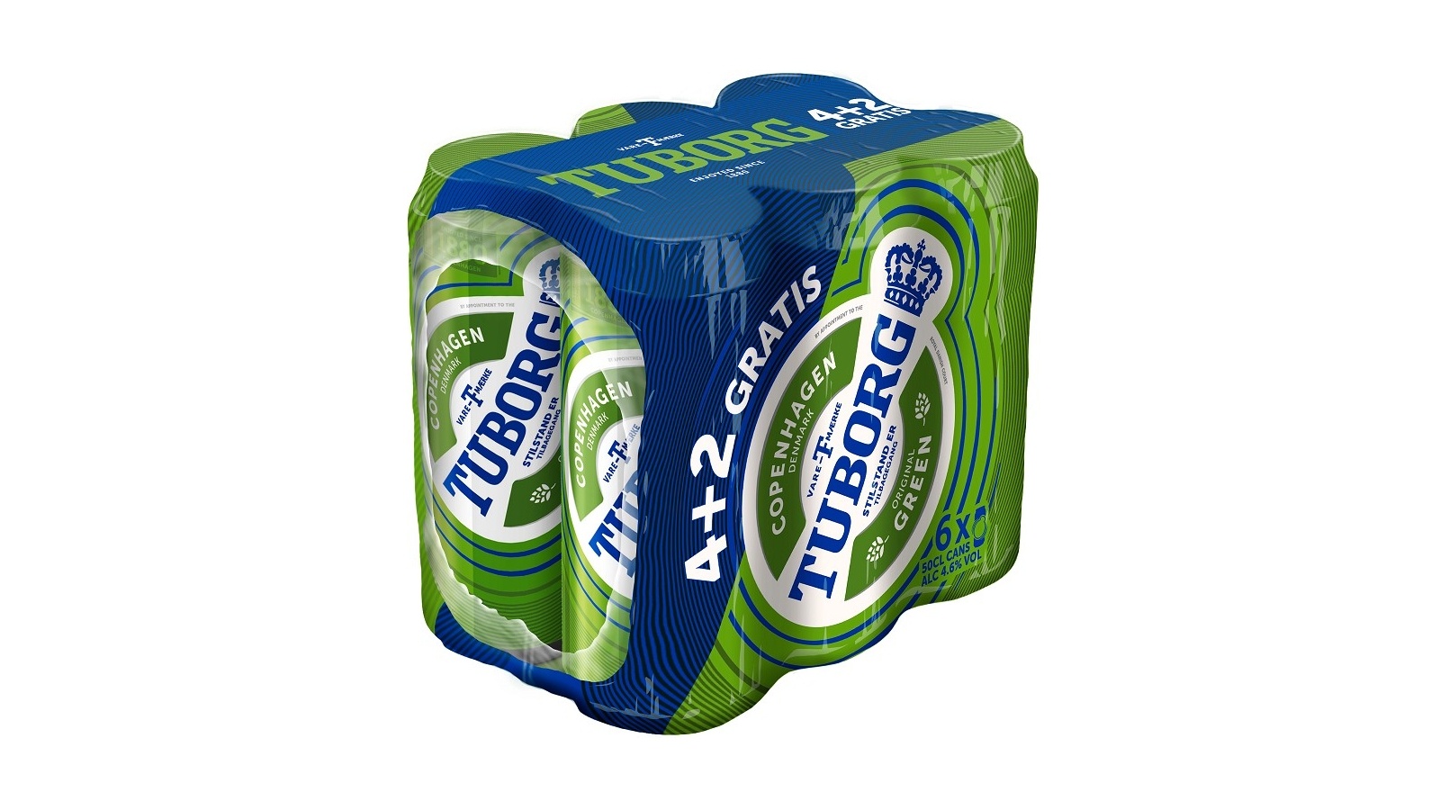 TUBORG Green 500ml 4+2 gratis - Cenoteka