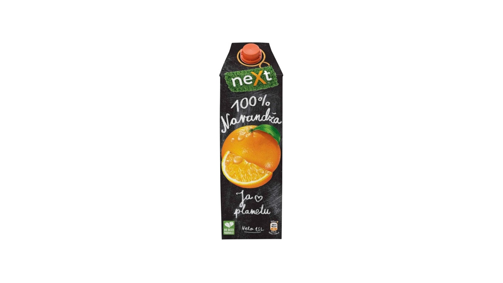 Voćni sok NEXT Premium pomoranžda 100% 1.5l - Cenoteka