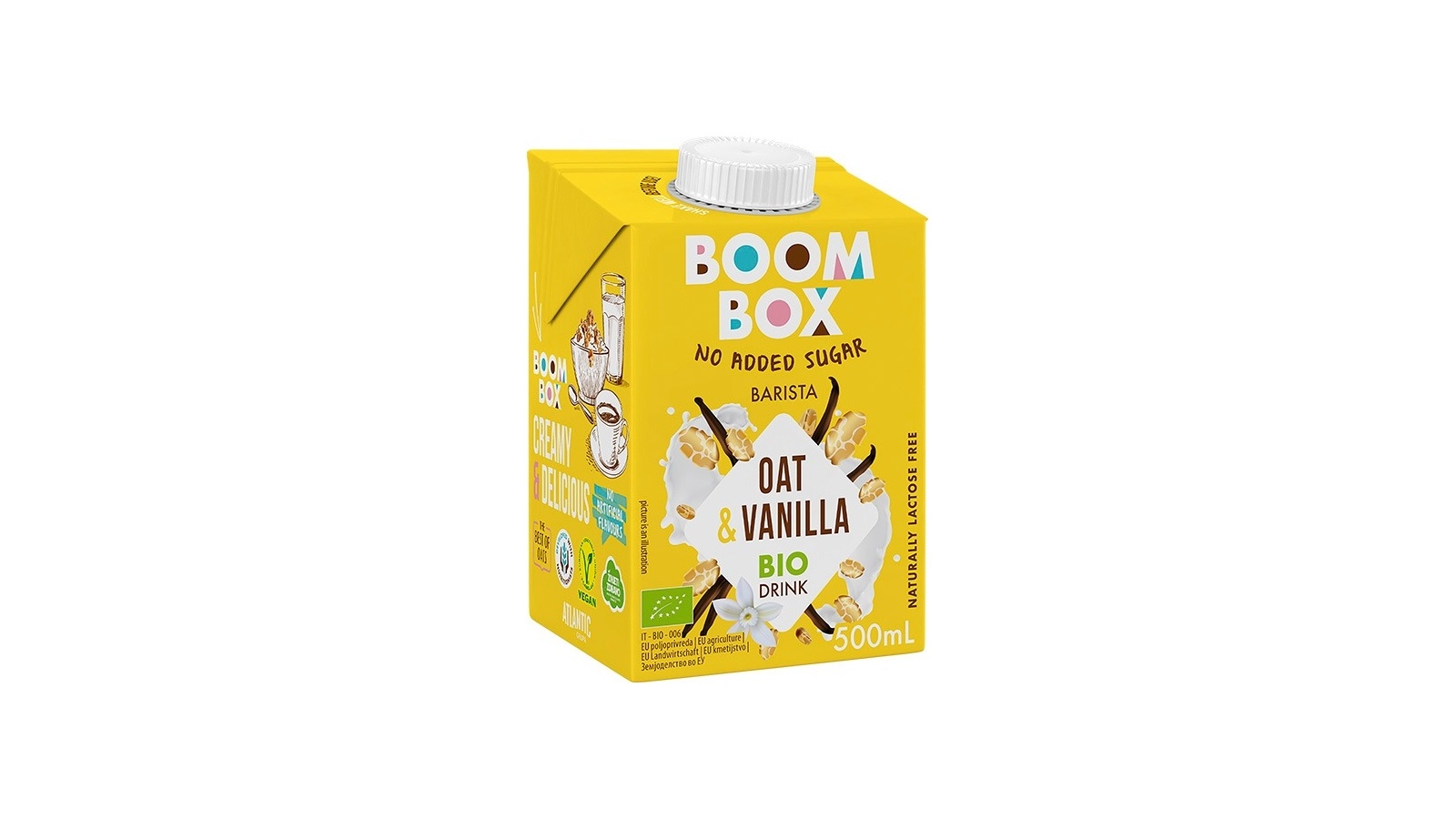 BOOM BOX ovseni napitak sa vanilom 500ml - Cenoteka