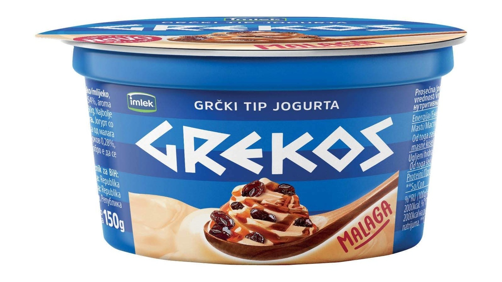 Grčki jogurt GREKOS malaga 150g - Cenoteka
