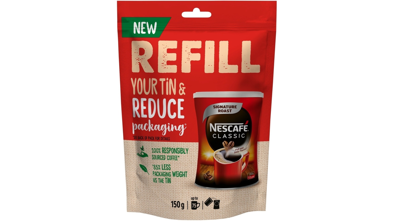 Instant kafa NESCAFE classic 150g refill - Cenoteka