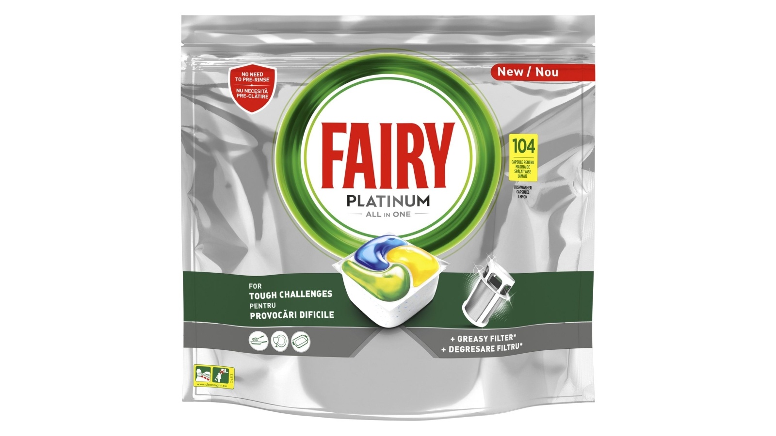 Tablete FAIRY Platinum 104kom - Cenoteka