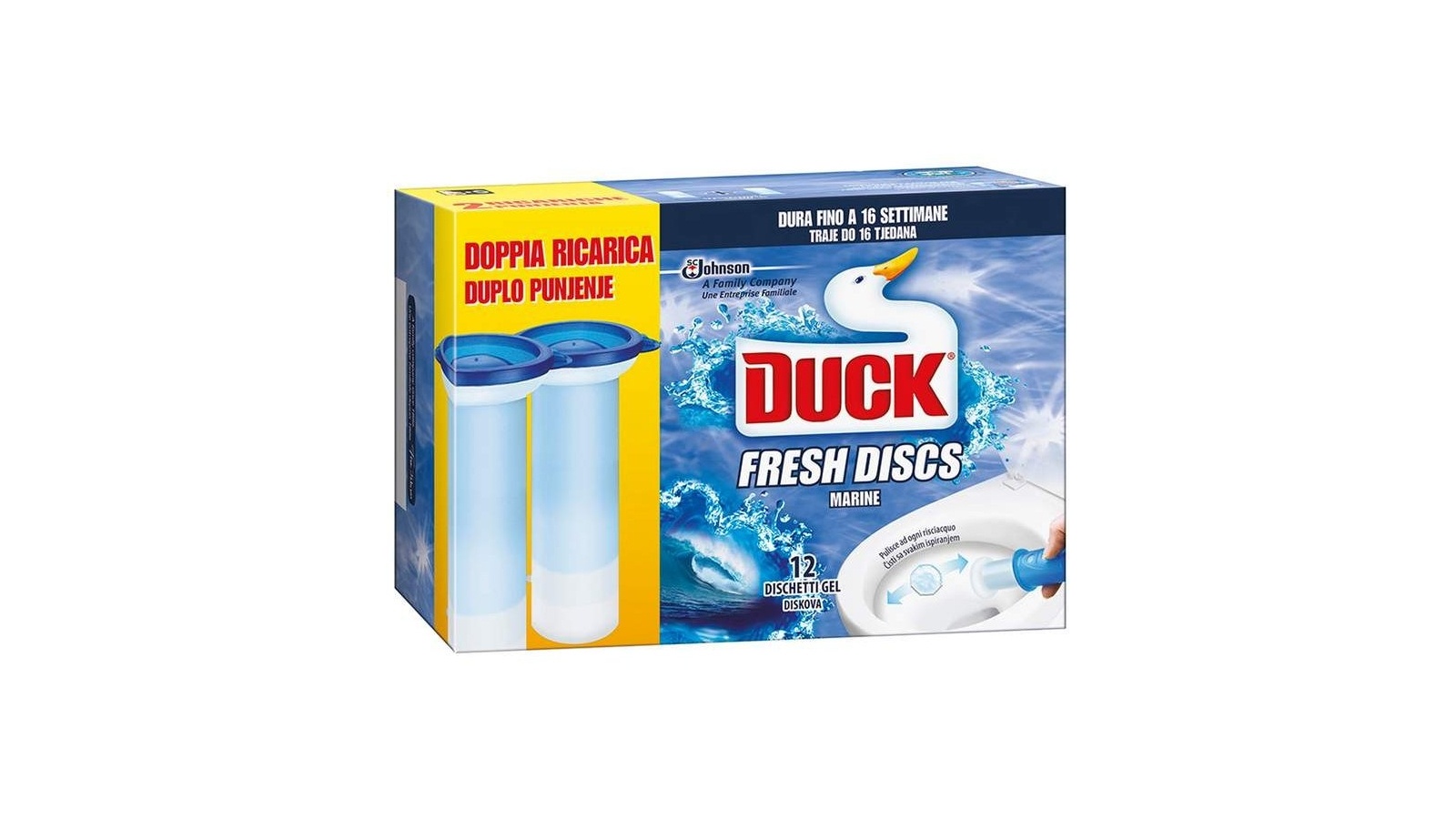 DUCK WC osveživač fresch disc marine 2x36ml - Cenoteka