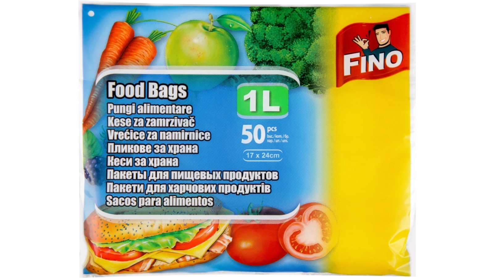 FINO kese za zamrzivač 1l 50kom - Cenoteka