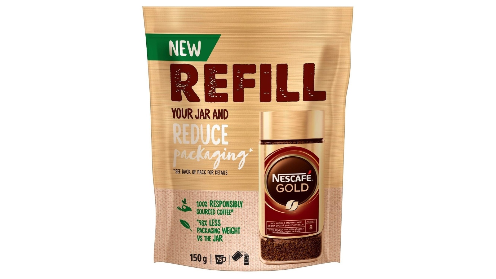 Instant kafa NESCAFE gold refill 150g - Cenoteka