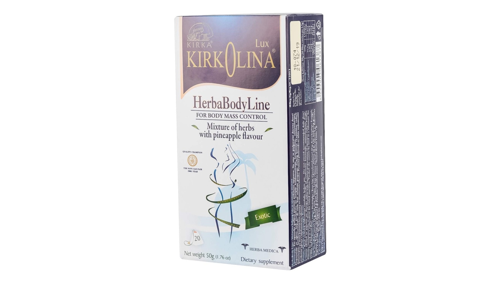 KIRKOLINA čaj za mršavljenje herba body line exotic lux 50g - Cenoteka