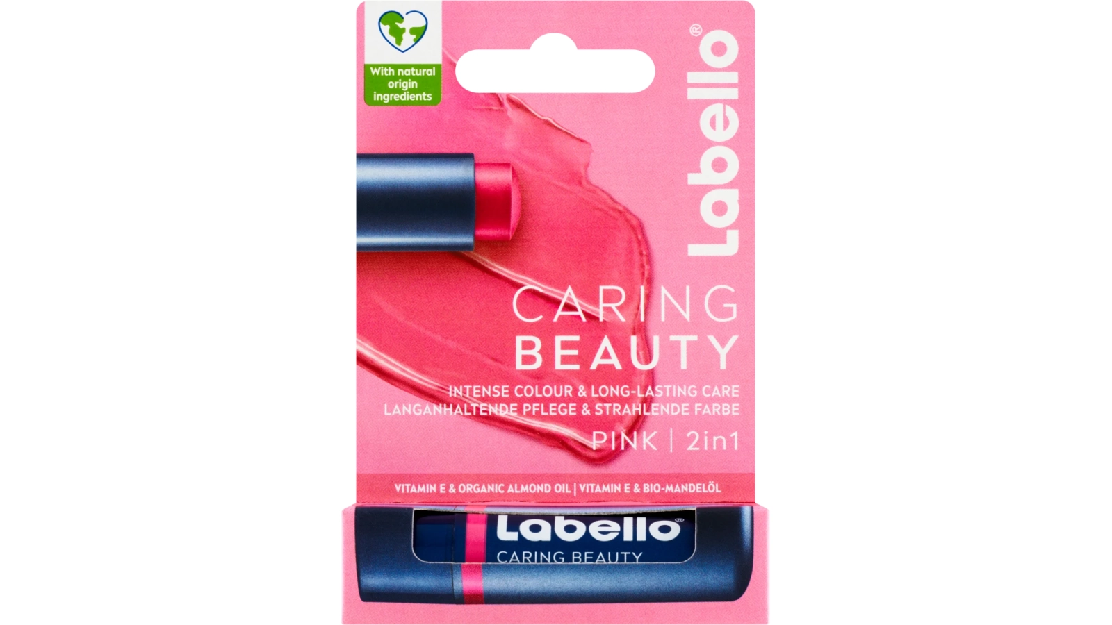LABELLO Caring beauty pink 2u1 4,8g - Cenoteka