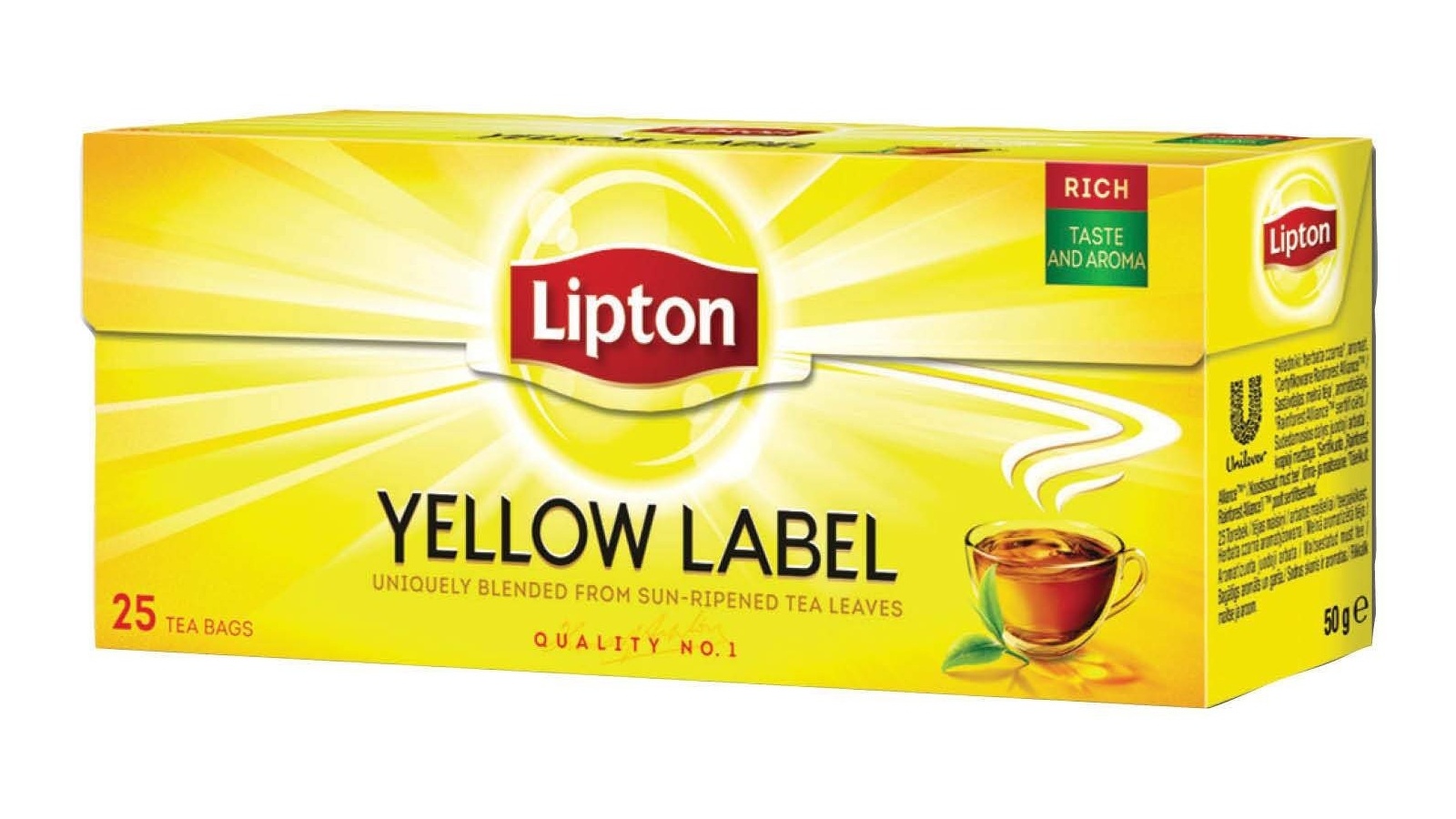 LIPTON crni čaj yellow label 50g - Cenoteka