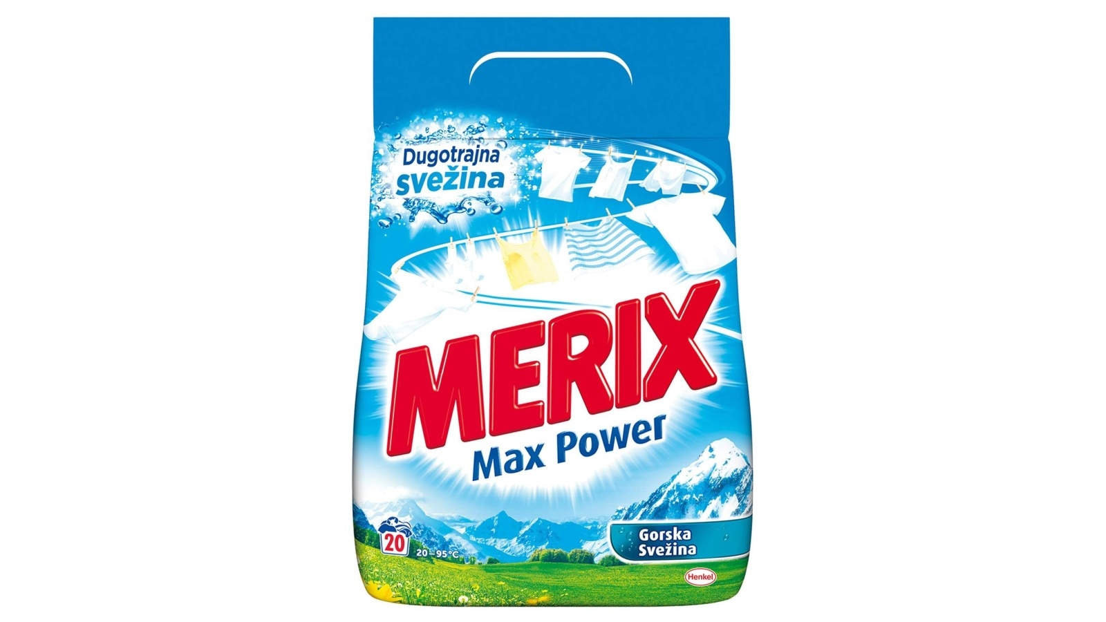 MERIX gorska svežina 20 pranja (1,8kg) - Cenoteka