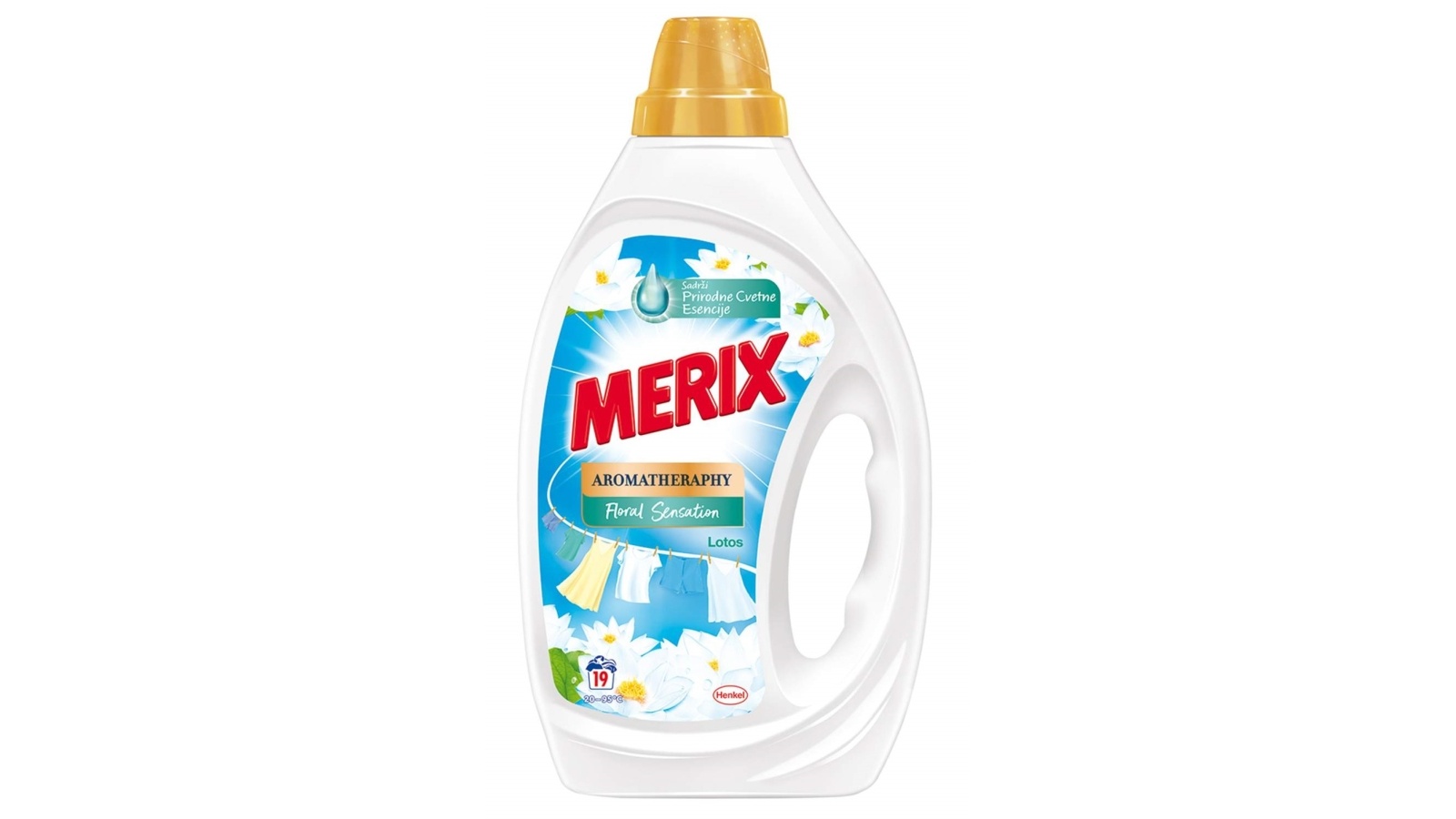 MERIX tečni deterdžent lotus 19 pranja (855ml) - Cenoteka