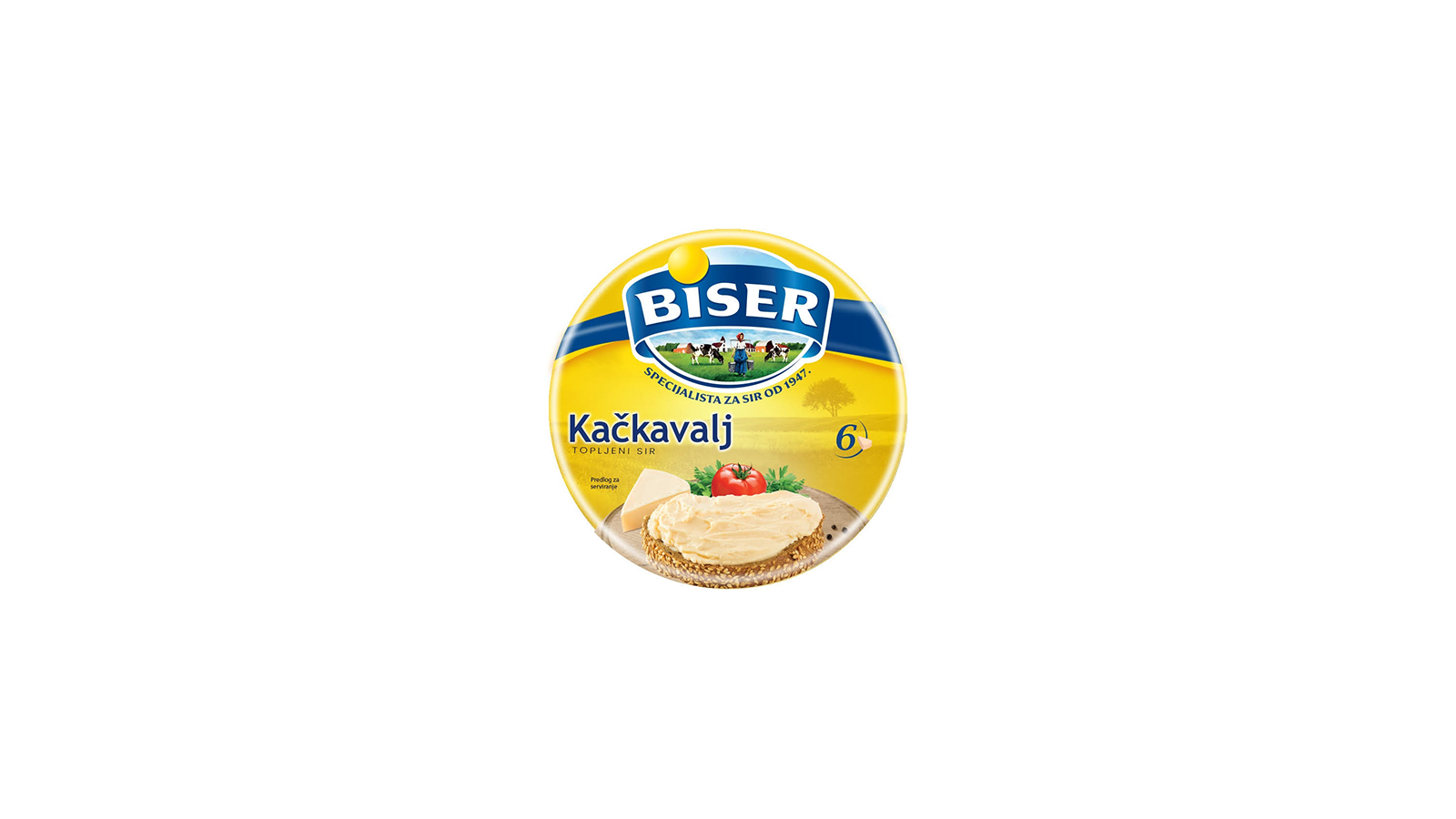 Topljeni sir BISER kačkavalj 140g - Cenoteka