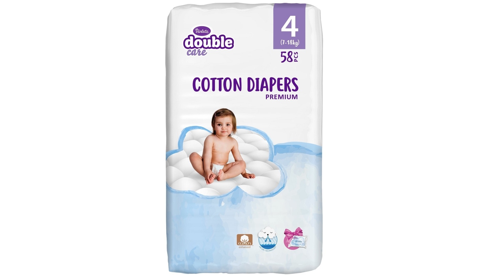 VIOLETA pelene Air dry DC 4 58kom - Cenoteka