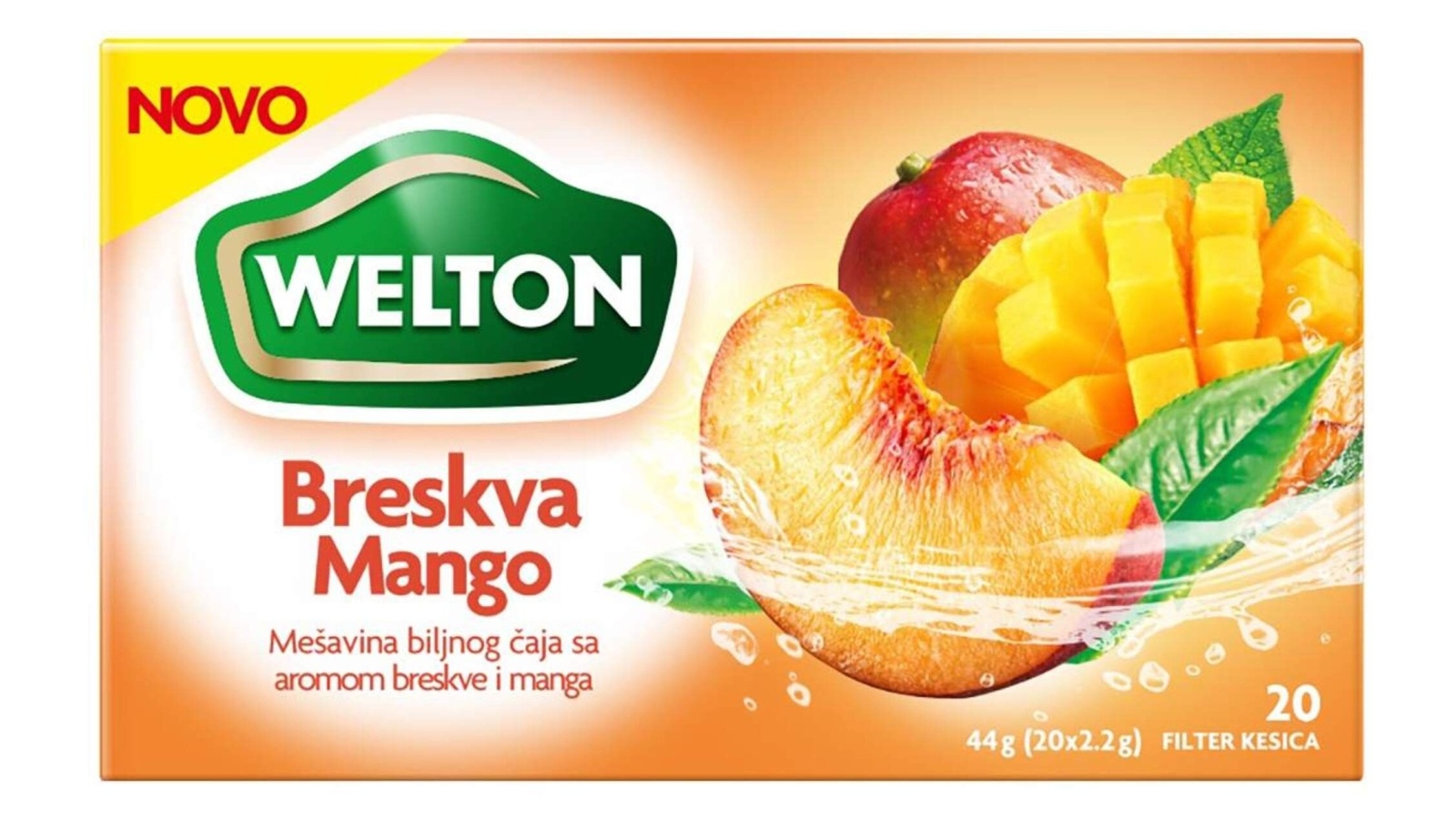 WELTON čaj breskva i mango 44g - Cenoteka