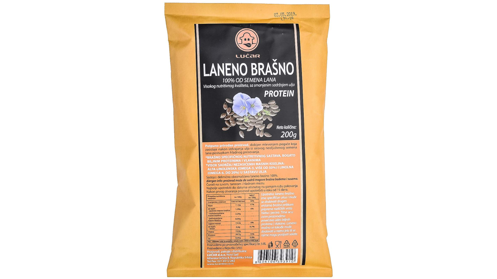LUČAR laneno brašno 200g - Cenoteka