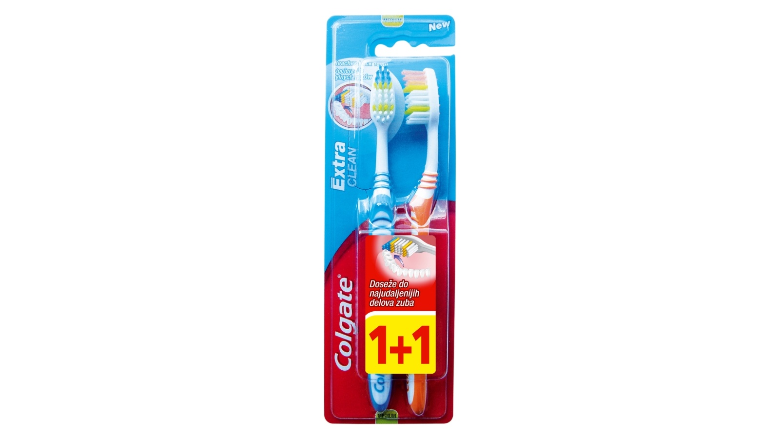 COLGATE Extra clean četkica za zube 1+1 gratis - Cene i Akcije