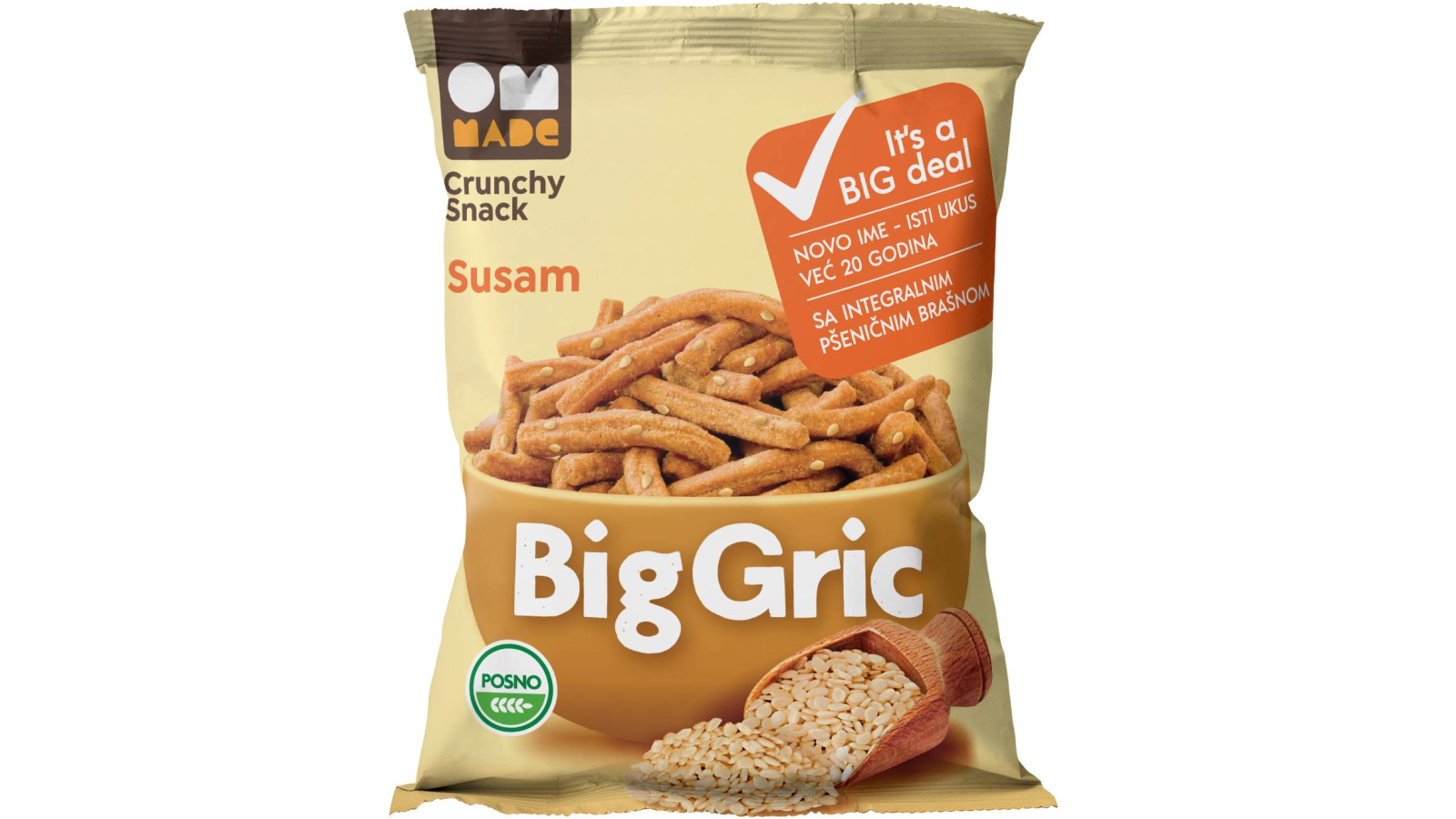 BIG GRIC grisine susam 70g - Cenoteka