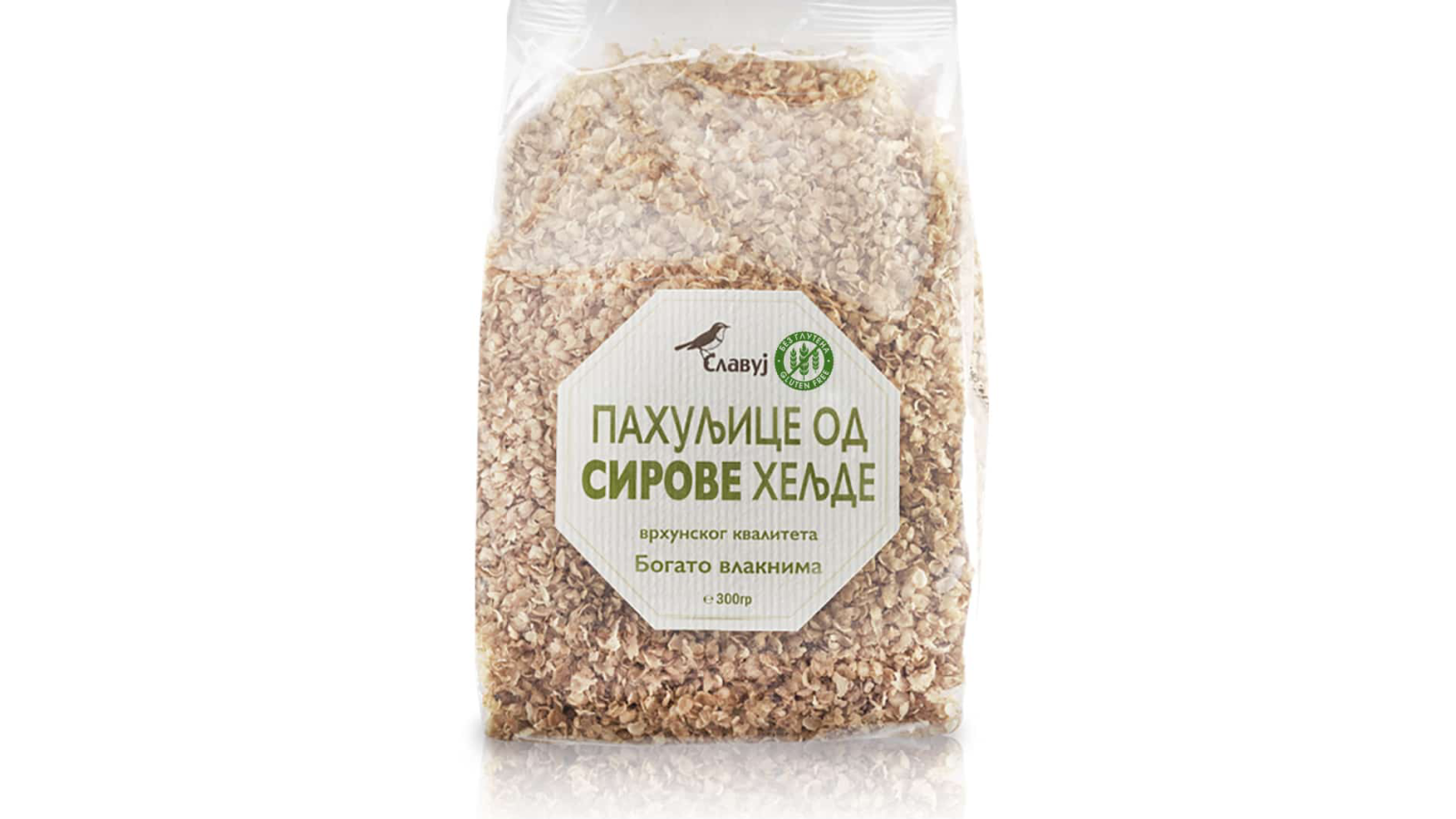 Heljdine pahuljice SLAVUJ sirove bez glutena 300g - Cenoteka