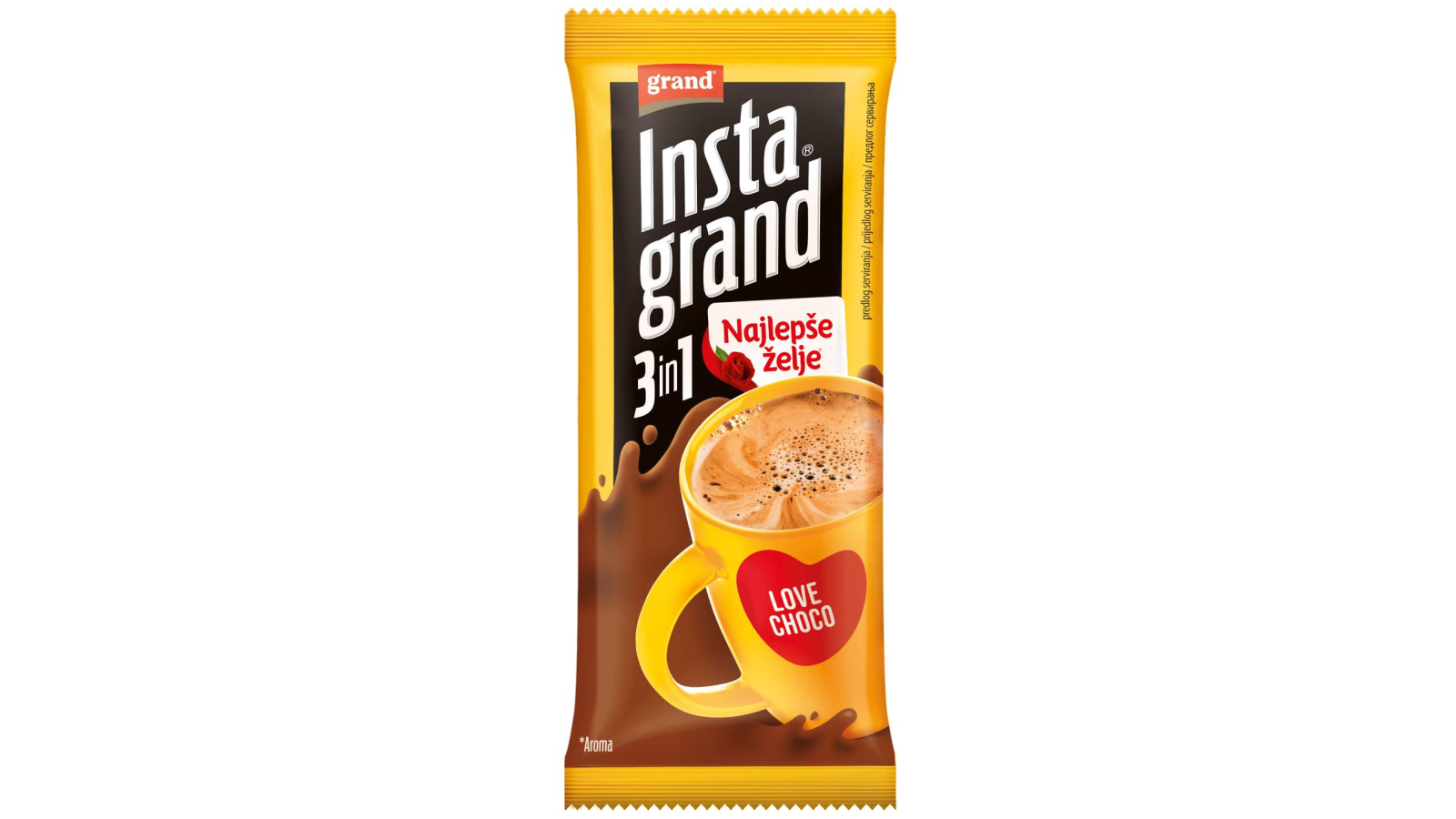Instant kafa GRAND 3u1 najlepše želje 18g - Cenoteka