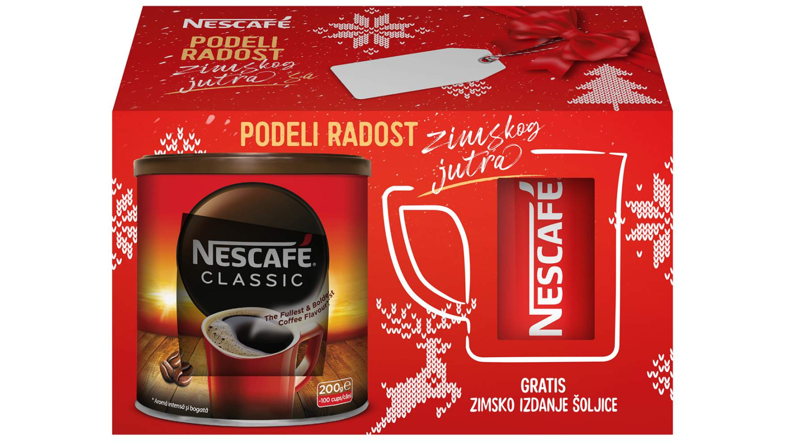Instant kafa NESCAFE classic 200g + šolja - Cenoteka