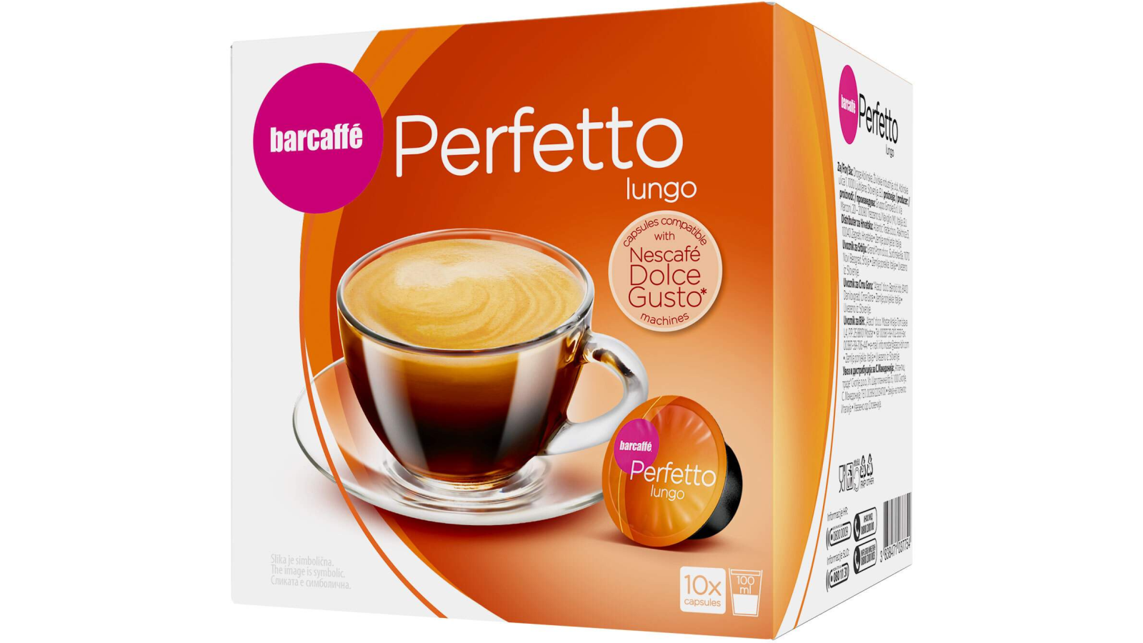 BARCAFFE Perfetto lungo Dolce gusto kapsule 10kom - Cenoteka